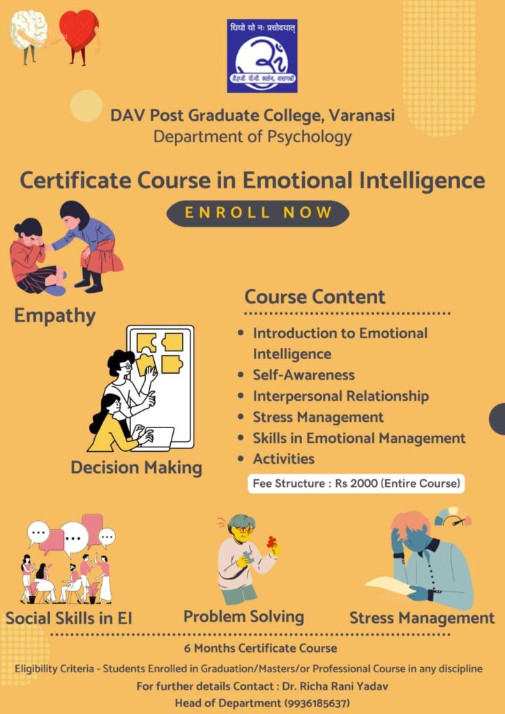 EMOTIONAL INTELLIGENCE – D.A.V PG College