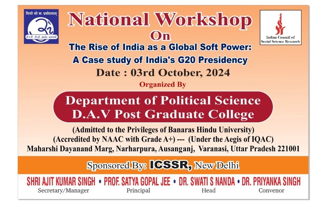 ACADEMIC ACTIVITY POLITICAL SCIENCE – D.A.V PG College